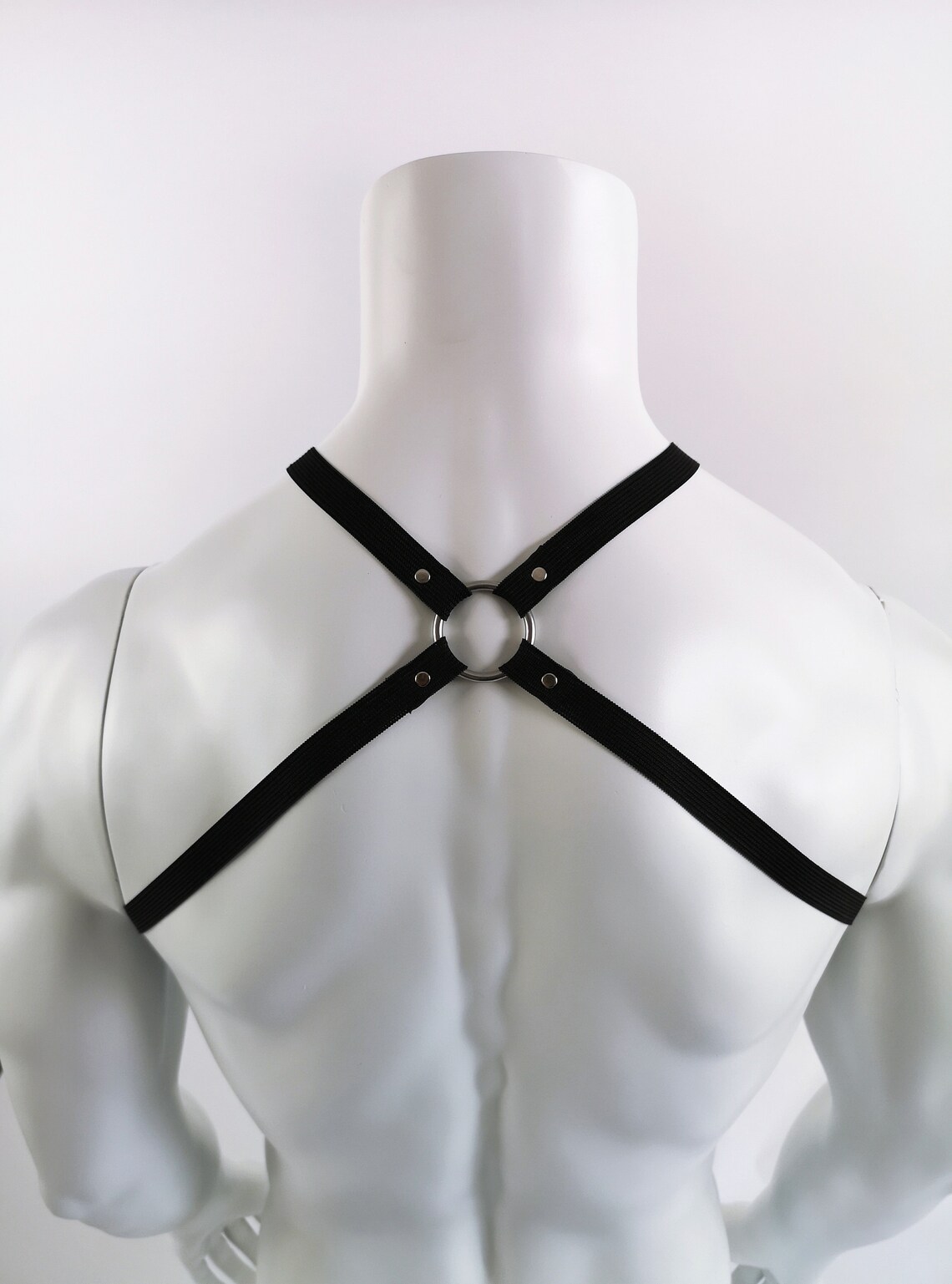 Black Elastic Pentagram Chest Harness Black Elastic X-Shape | Etsy
