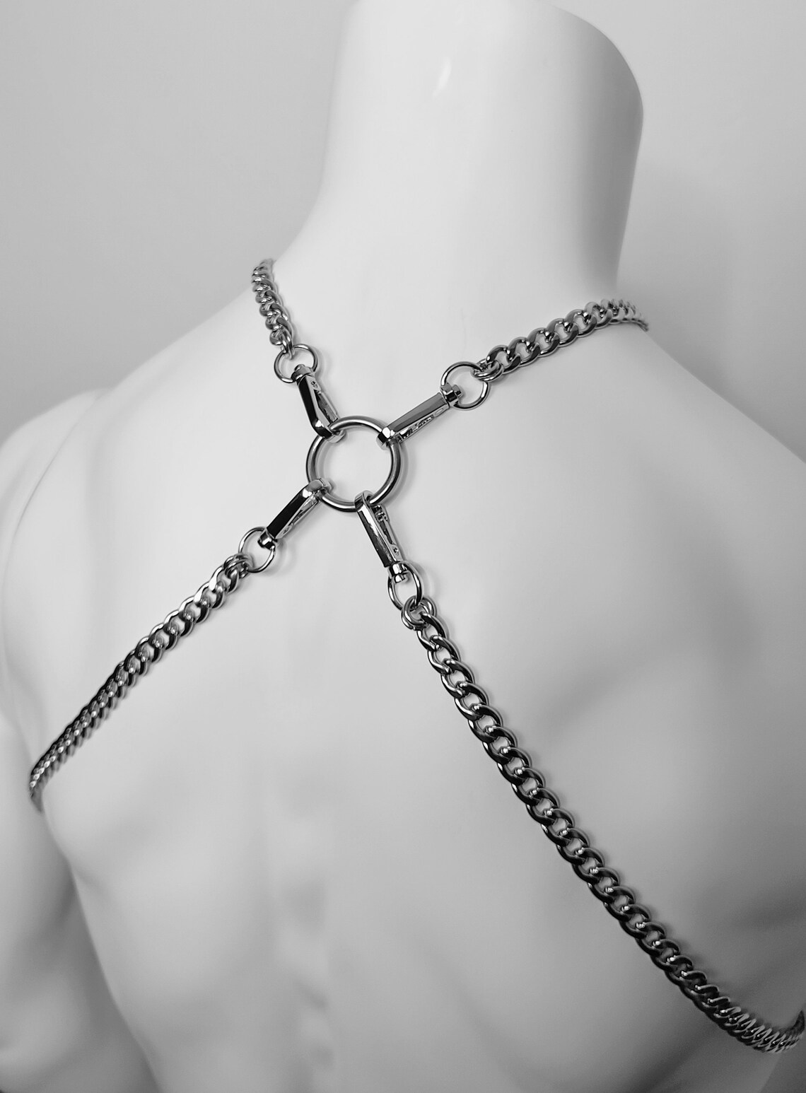 Chain Body Harness Stainless Steel Chest Harness Metal - Etsy UK