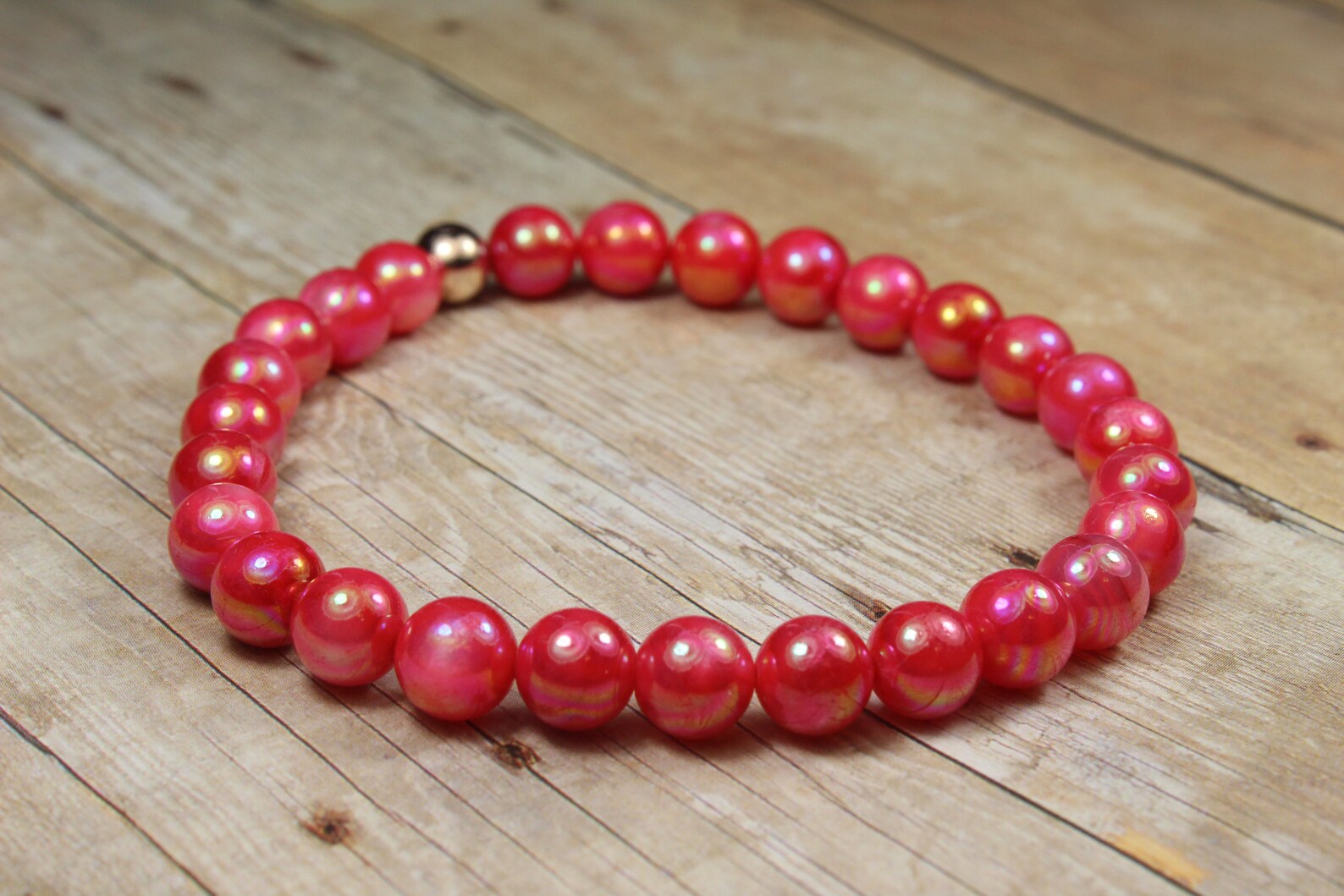 Pink Shell Bracelet Beaded Beach Jewelry Mermaid Inspired 7 - Etsy