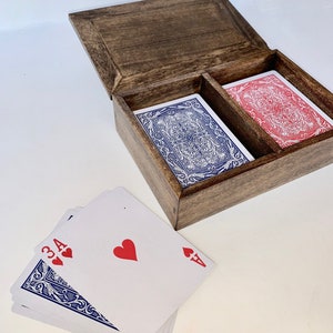 Double Deck Playing Card Box - Etsy