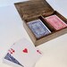 Double Deck Playing Card Box - Etsy