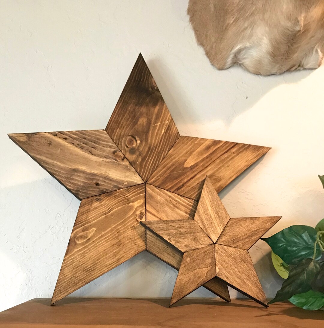 Rustic Patchwork Wood Star - Etsy