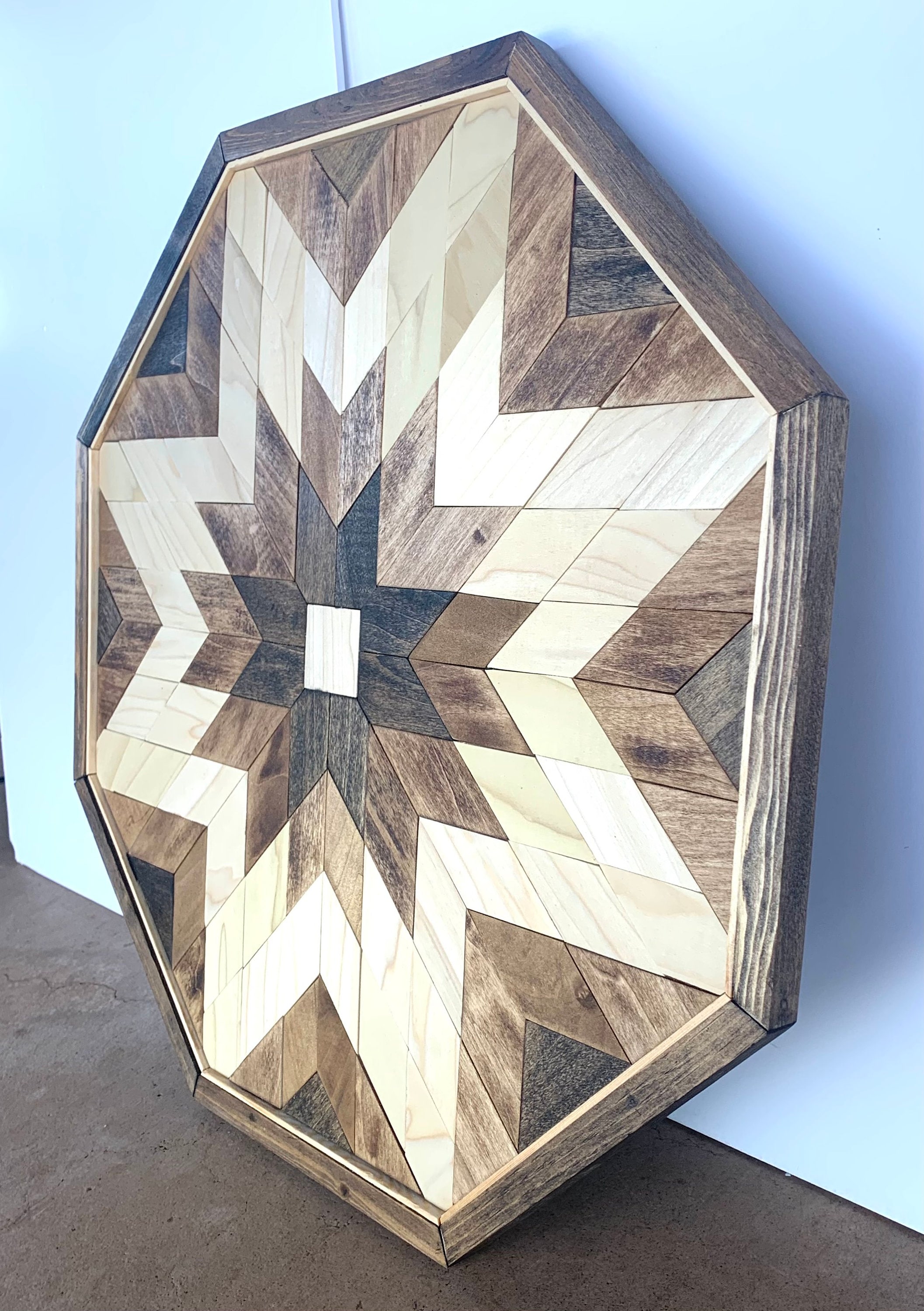 Octagon Wood Wall Art - Etsy