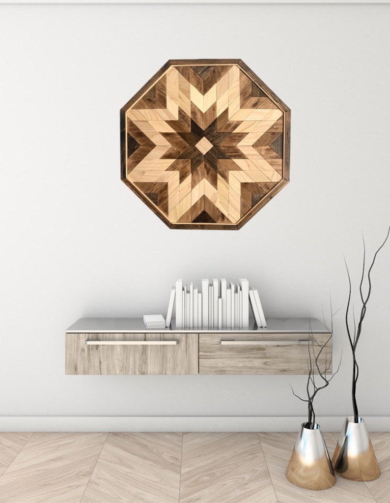 Octagon Wood Wall Art | Etsy