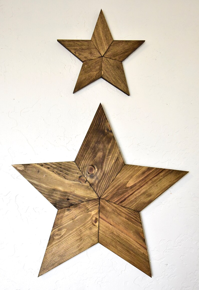 Rustic Patchwork Wood Star | Etsy