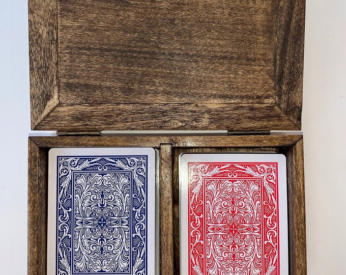 Double Deck Playing Card Box - Etsy
