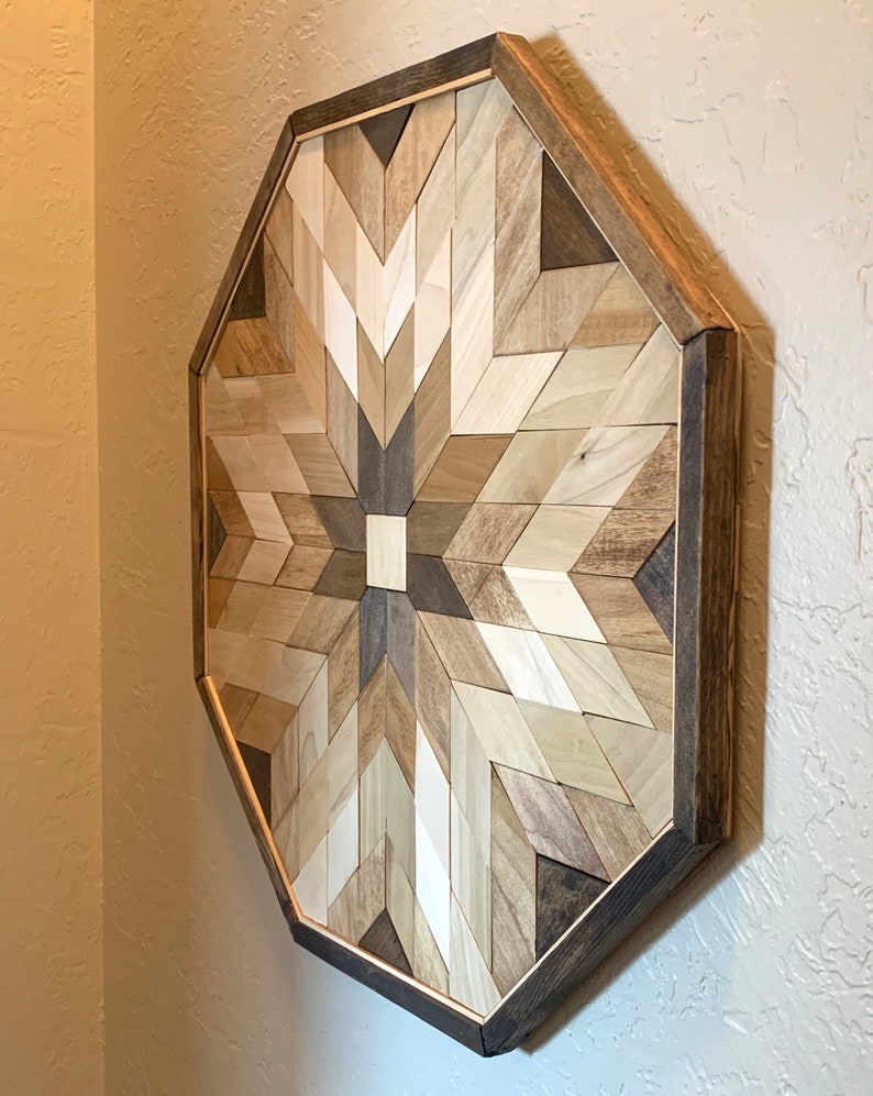 Octagon Wood Wall Art | Etsy