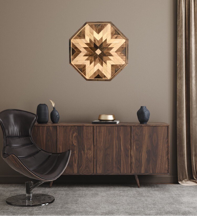 Octagon Wood Wall Art - Etsy