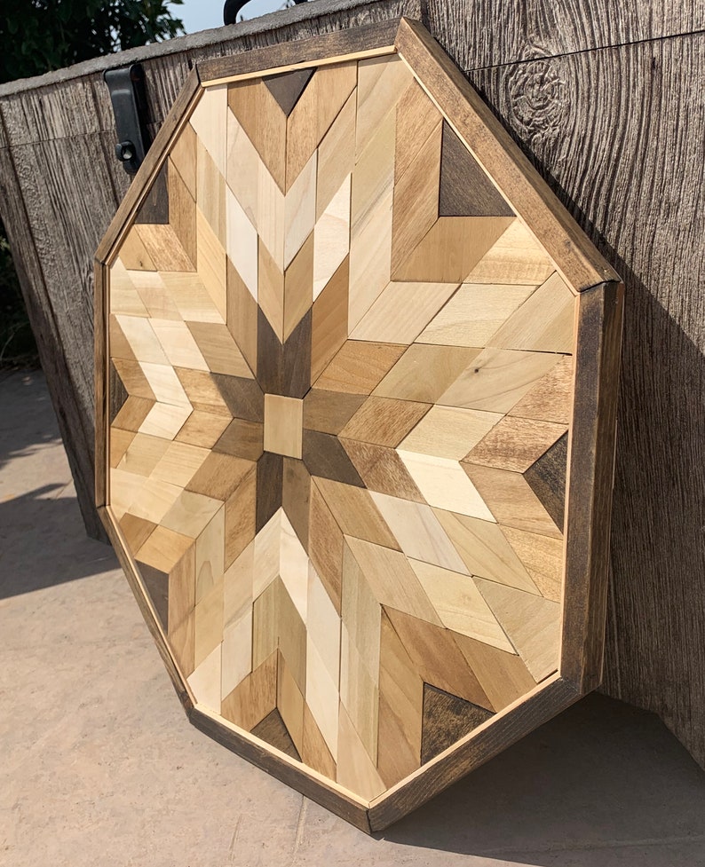 Octagon Wood Wall Art | Etsy