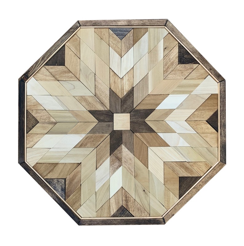 Octagon Wood Wall Art | Etsy