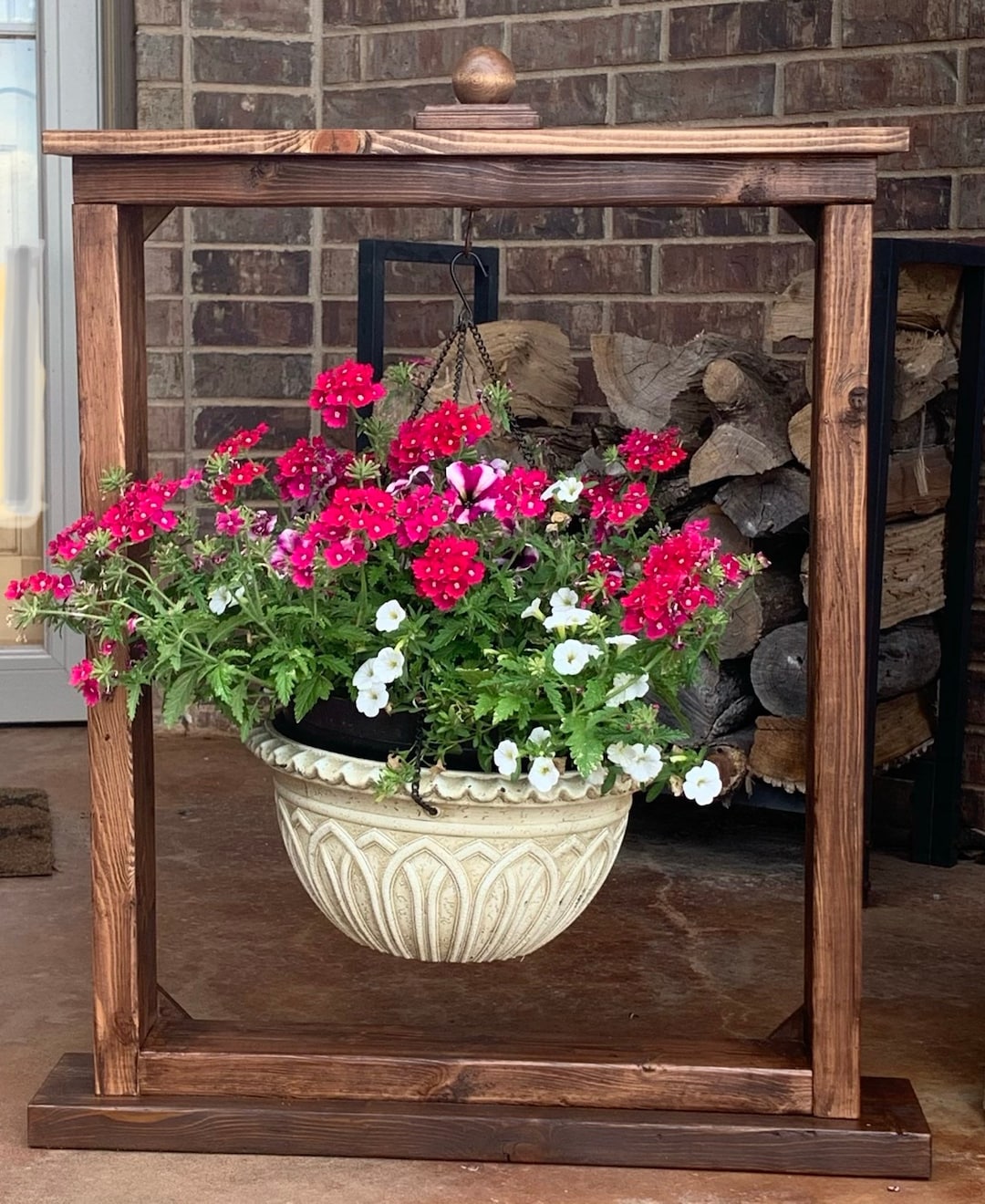 Rustic Hanging Plant Stand - Etsy