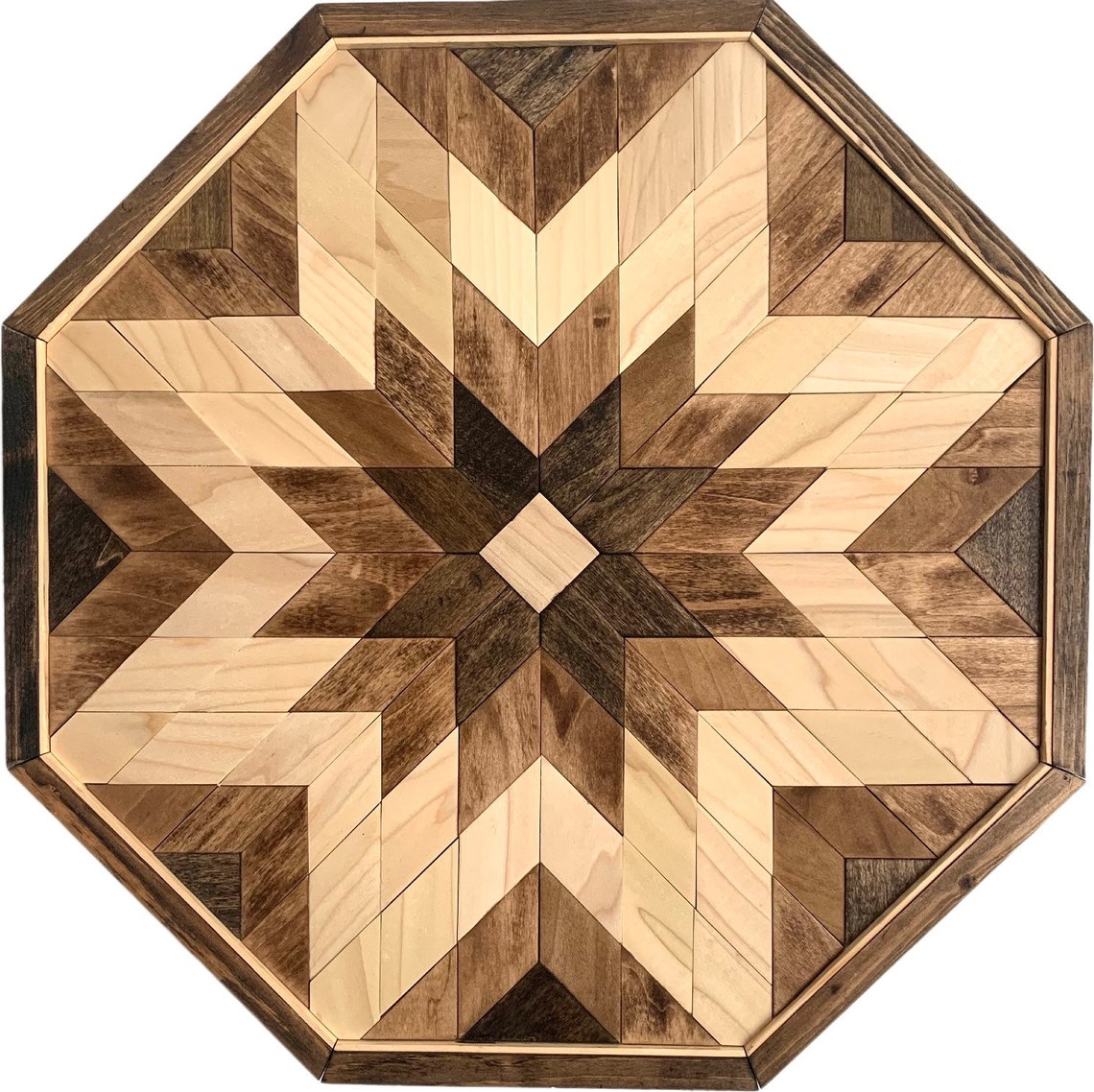 Octagon Wood Wall Art - Etsy