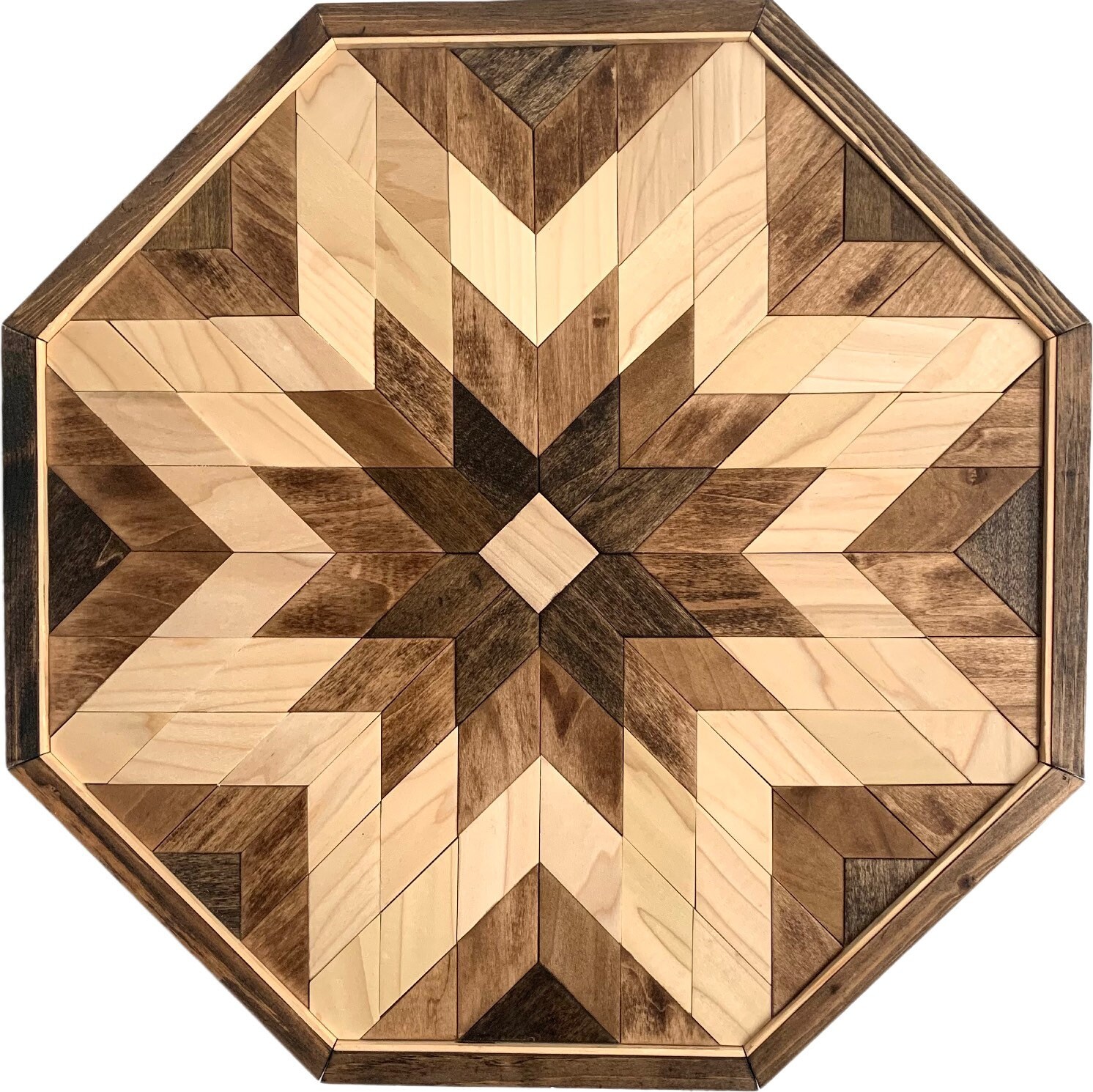 Octagon Wood Wall Art - Etsy
