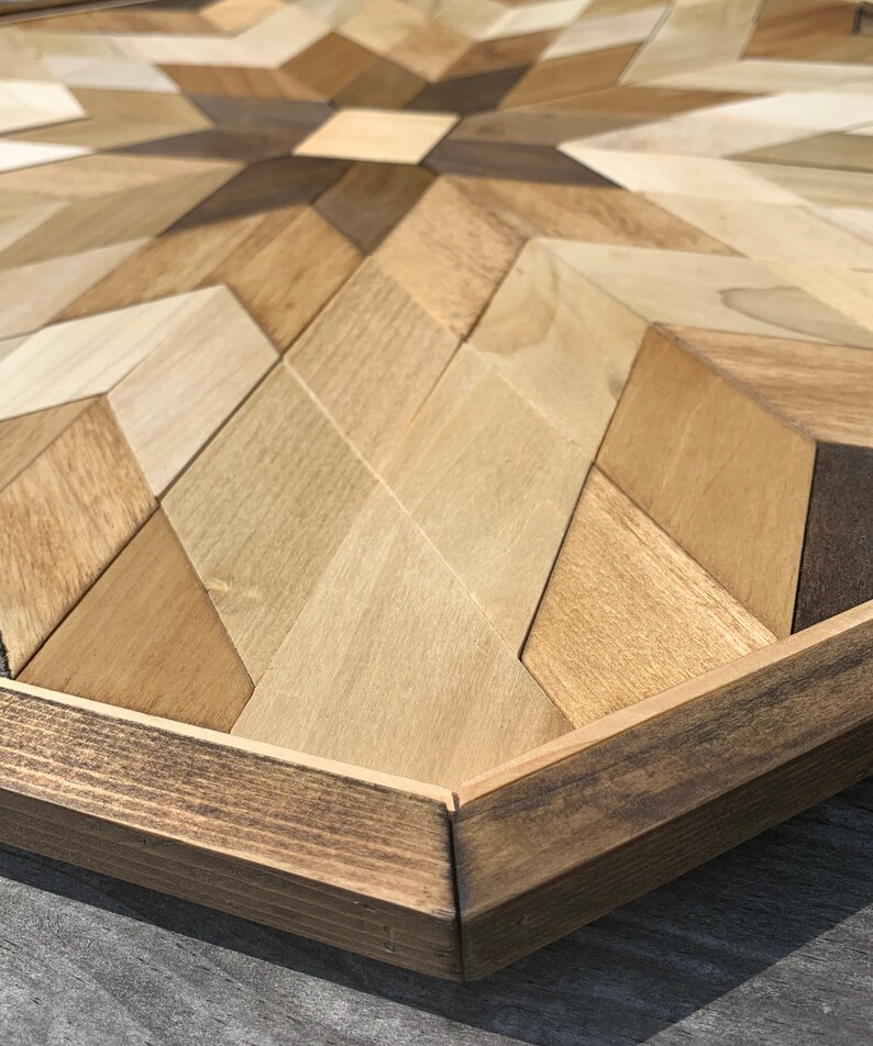 Octagon Wood Wall Art | Etsy