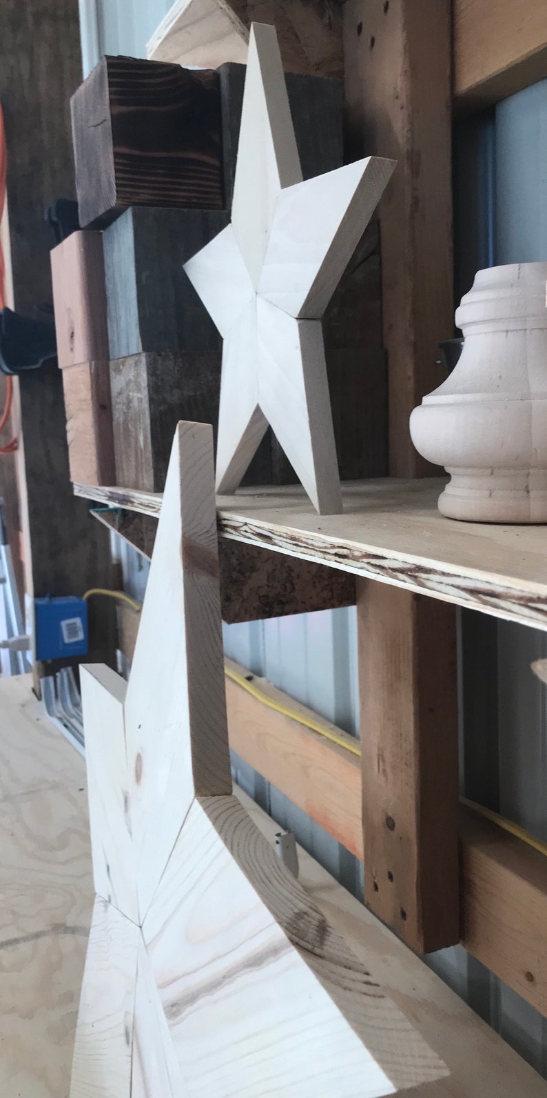 Rustic Patchwork Wood Star | Etsy