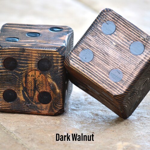 A Handful of Dice Large Wooden Dice - Etsy