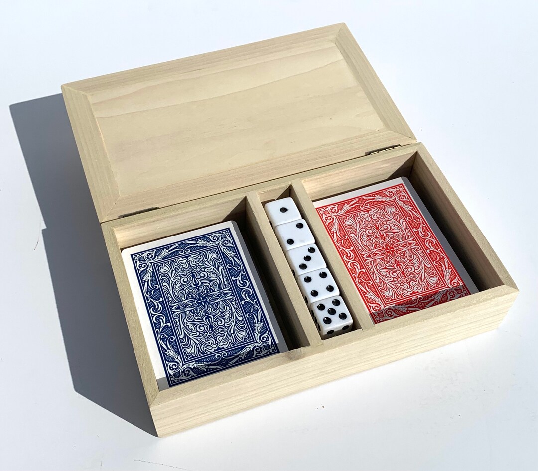 Double Card Box With Dice - Etsy