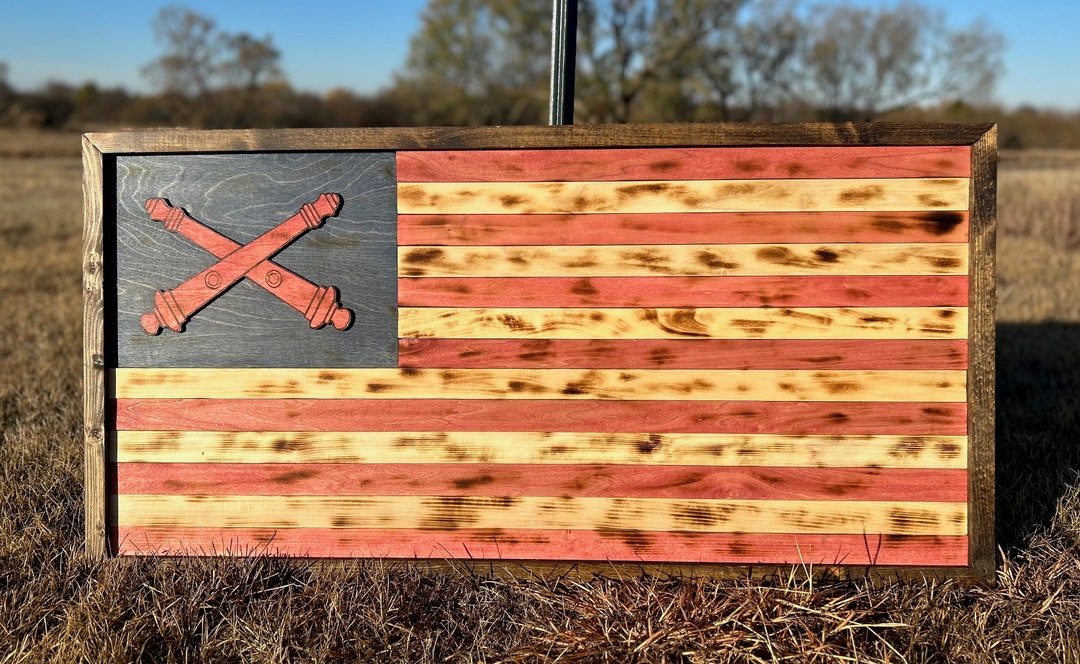 Wood Military Army Field Artillery American Flag - Etsy