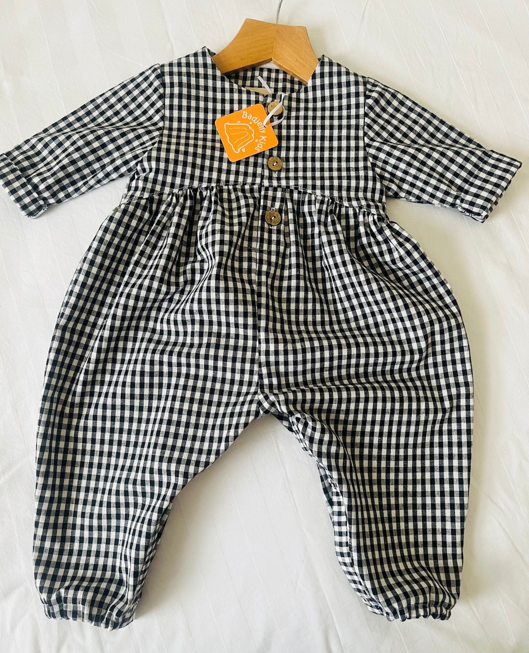 Gingham Dungarees, Gingham Overalls, Baby Dungarees, Unisex Dungarees, Baby Rompers - Etsy