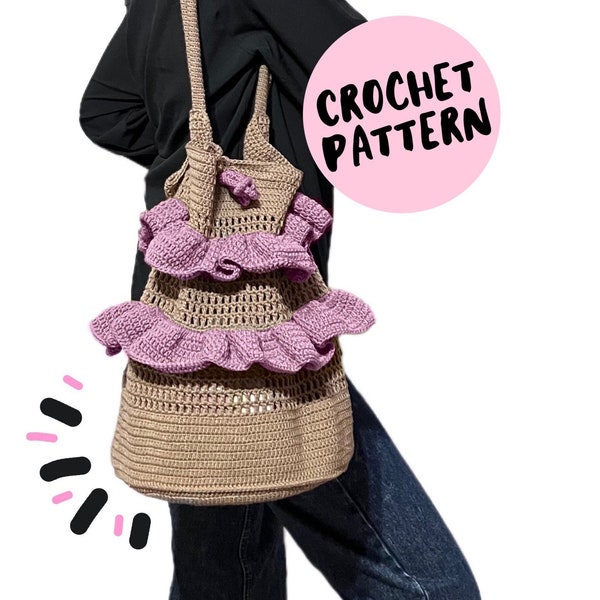 Ruffle Tote Bag - Etsy