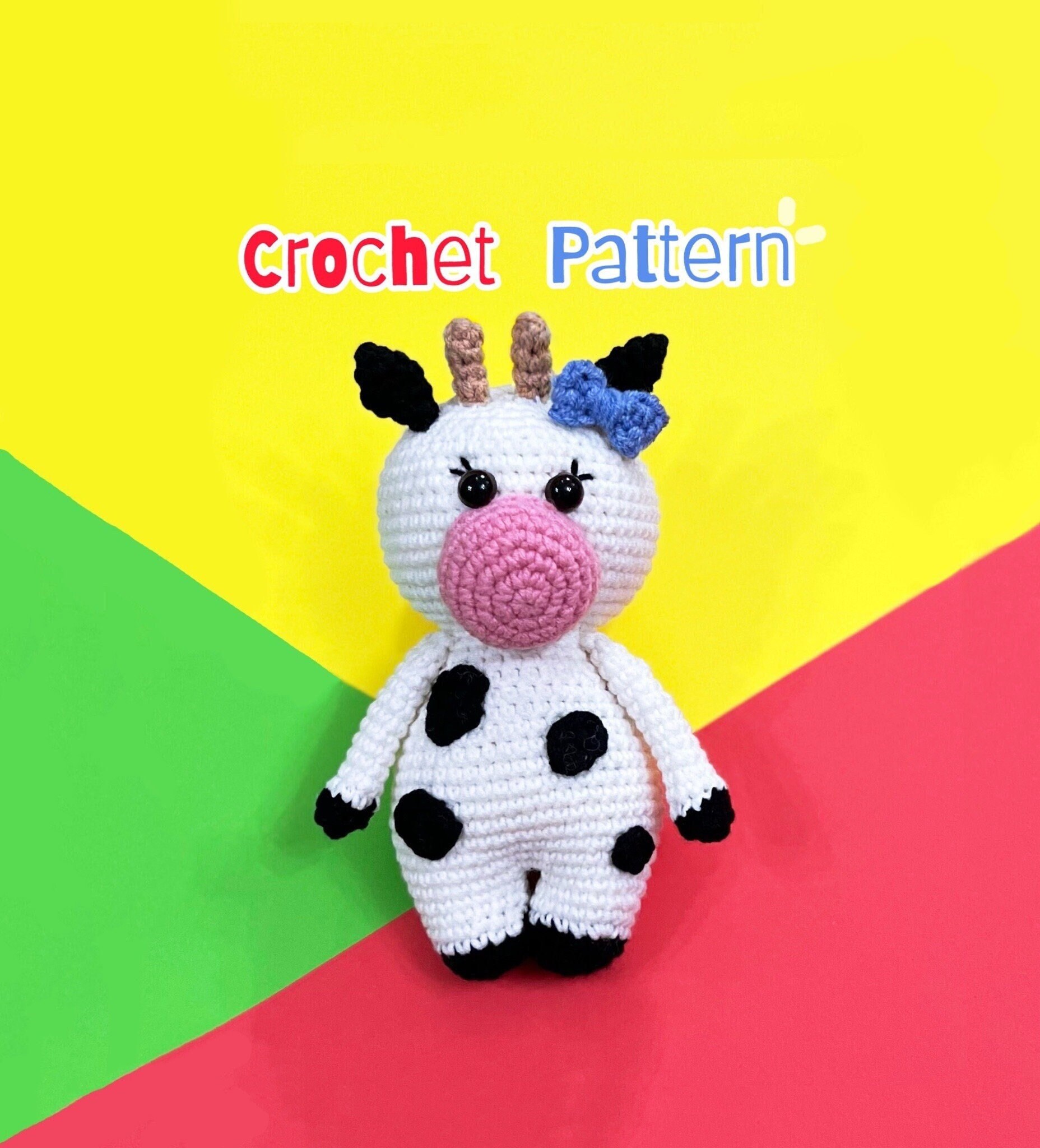 Crochet Cow Pattern, Crochet Amigurumi Pattern, Animal Pattern ...