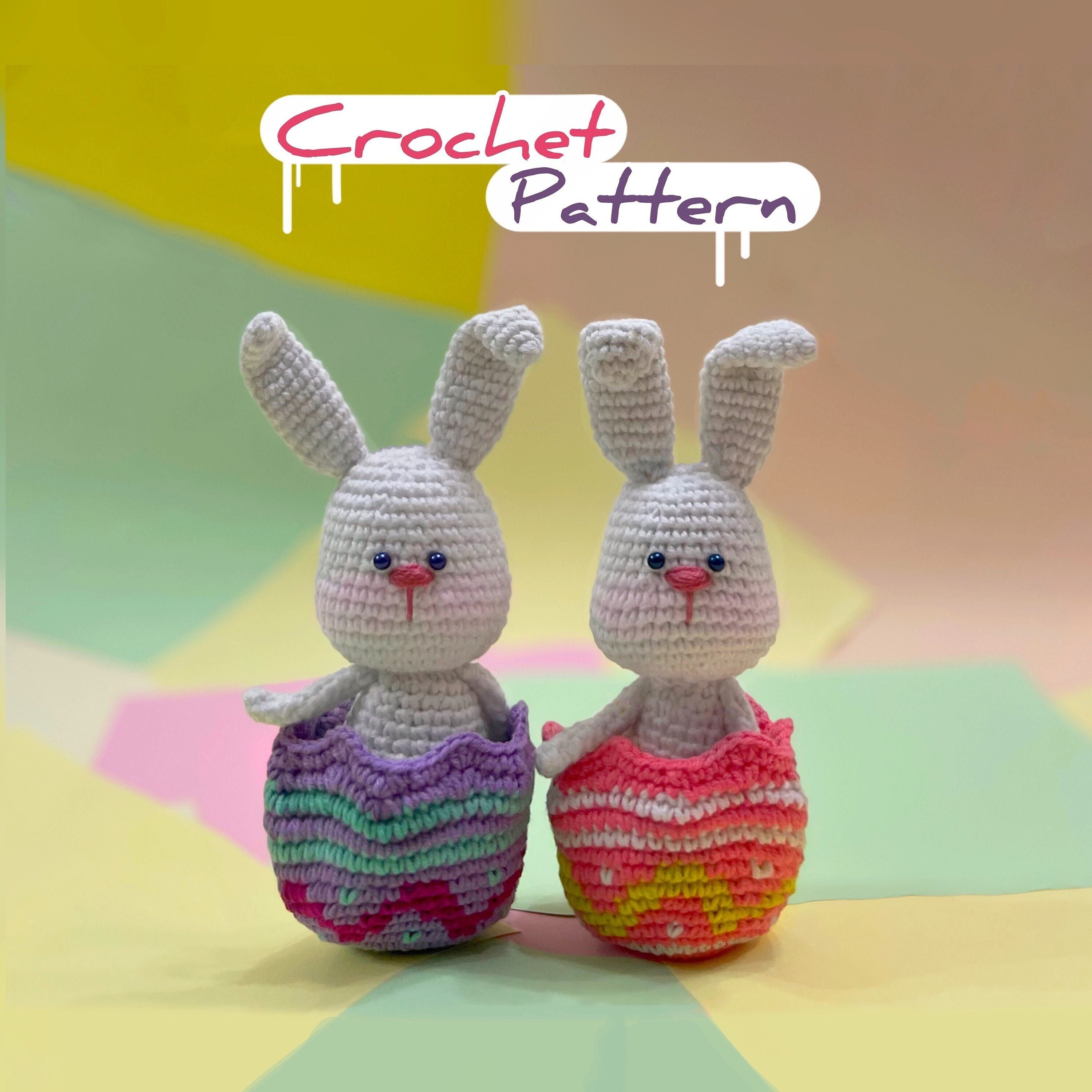 Crochet Bunny Pattern, AMIGURUMI Pattern, Easter Bunny Egg , PDF ...
