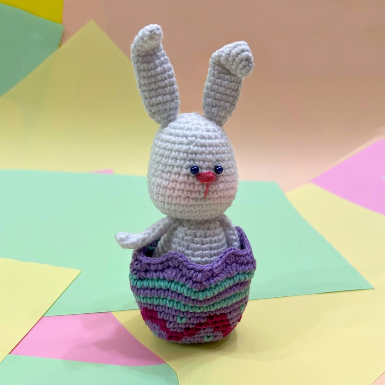 Crochet Bunny Pattern, AMIGURUMI Pattern, Easter Bunny Egg , PDF ...
