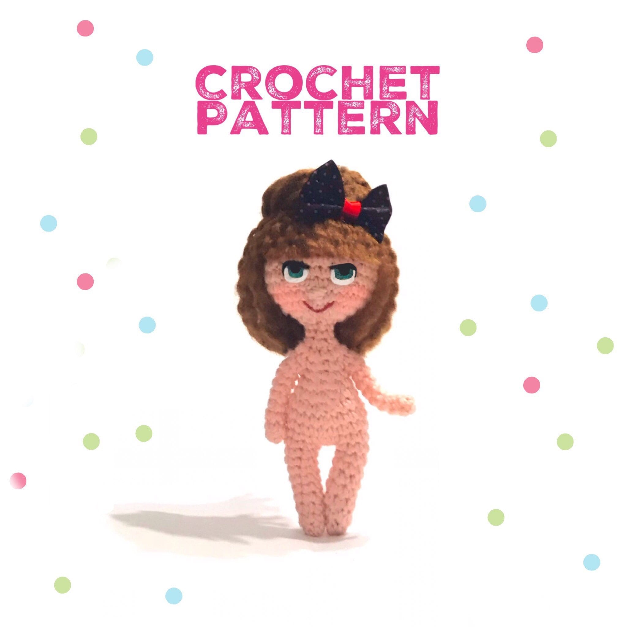 Crochet Doll Pattern, Mini Base Doll , Amigurumi Pattern, Basic Small ...