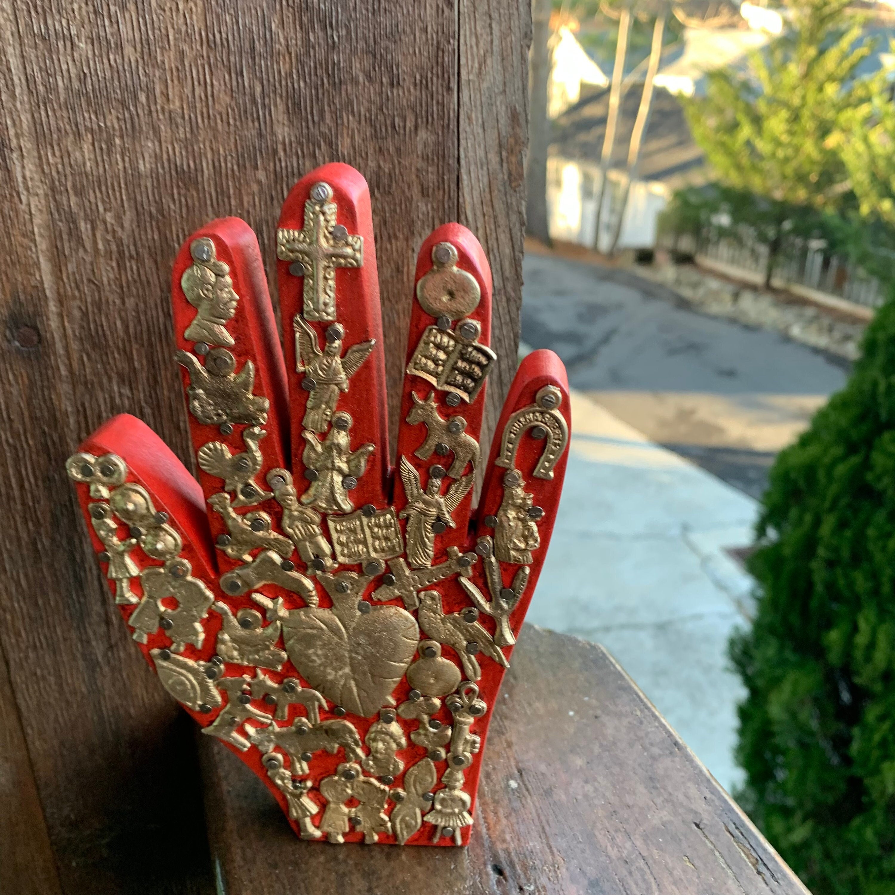 Milagros Healing Hand Wood Mexican Sacred Milagro Charms, 53% OFF