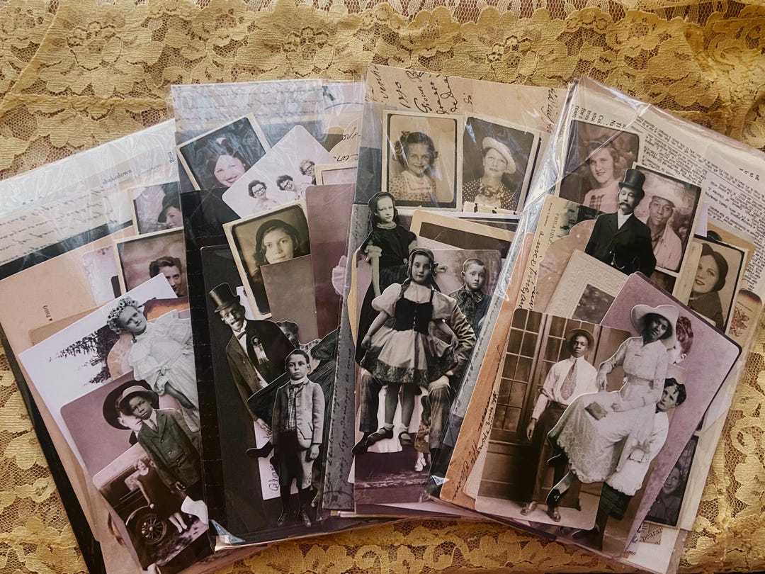 Black & White Photo Ephemera Pack - Etsy