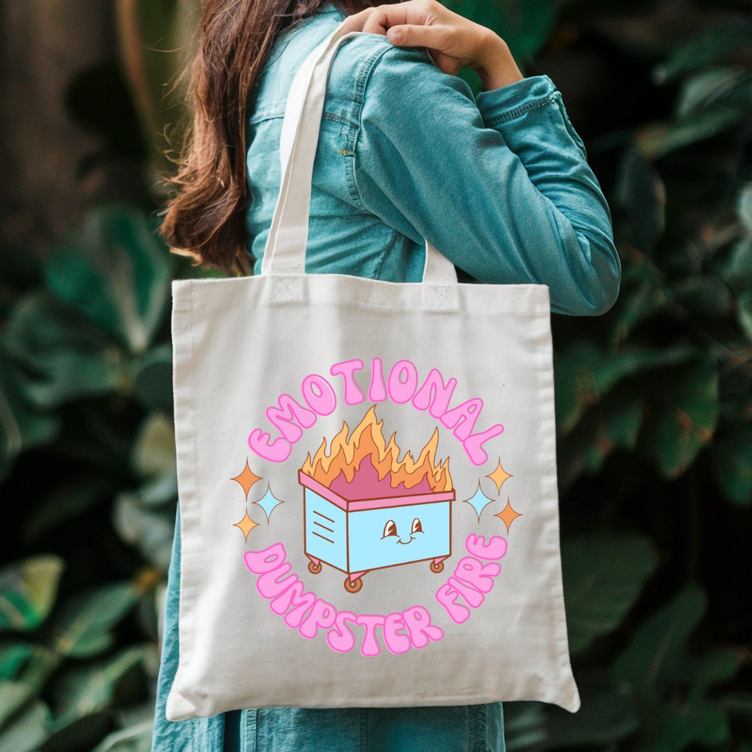 Dumpster Fire Tote Bag - Etsy