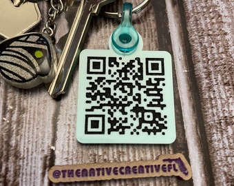 Custom Qr Code Charm - Etsy