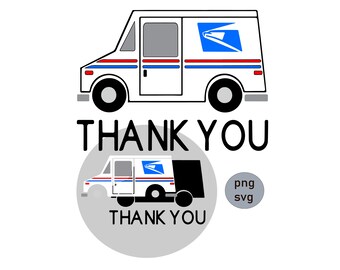 Usps Mail Truck Svg | Etsy