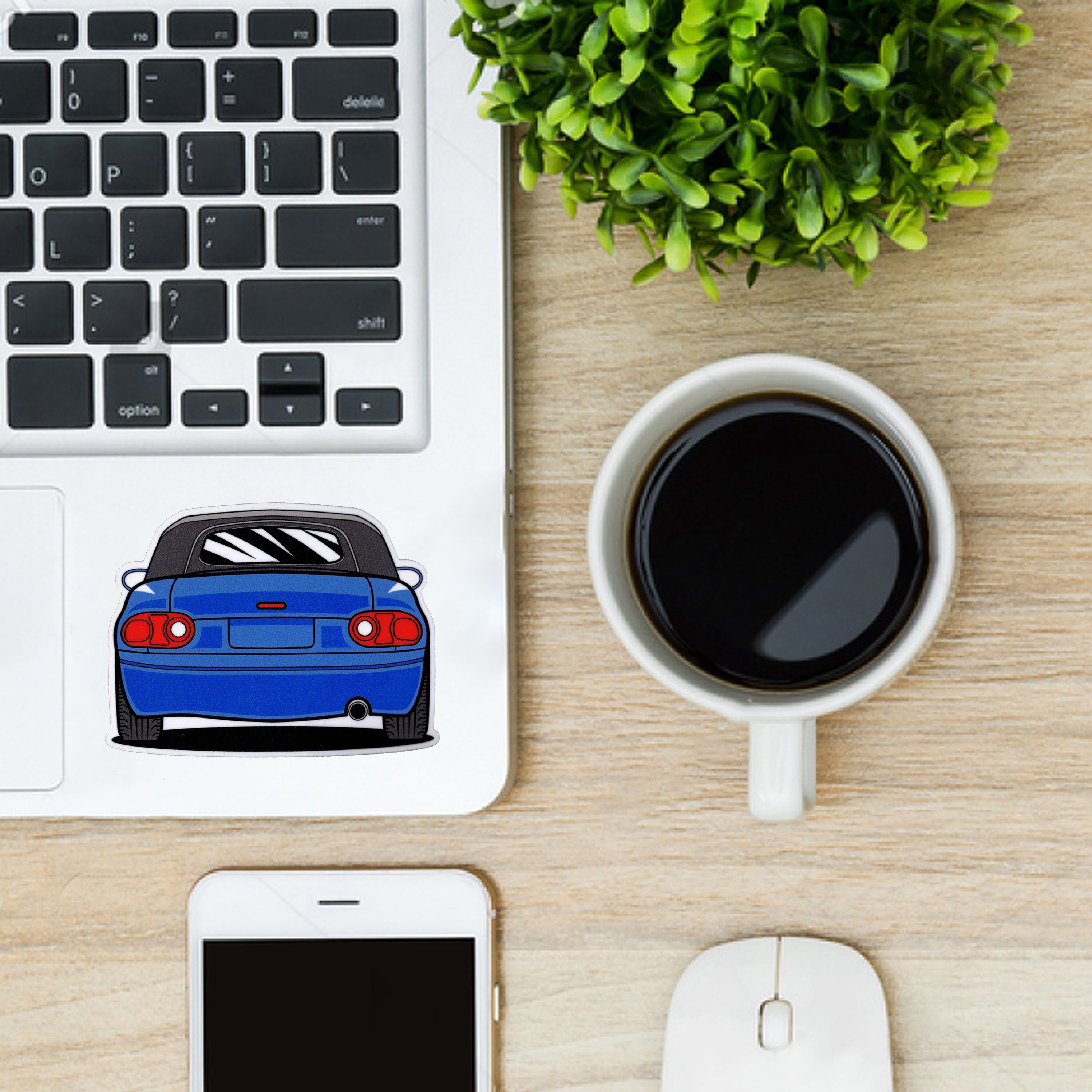 Mazda Miata MX-5 Vinyl Sticker / NA Eunos Roadster Decal / Stock Blue ...