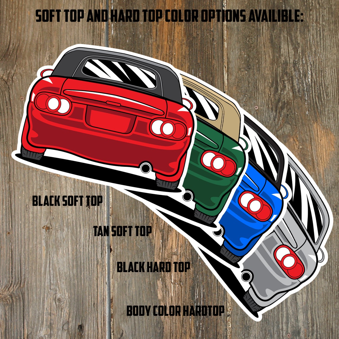 Mazda Miata MX-5 Vinyl Sticker / NB Eunos Roadster Decal / | Etsy