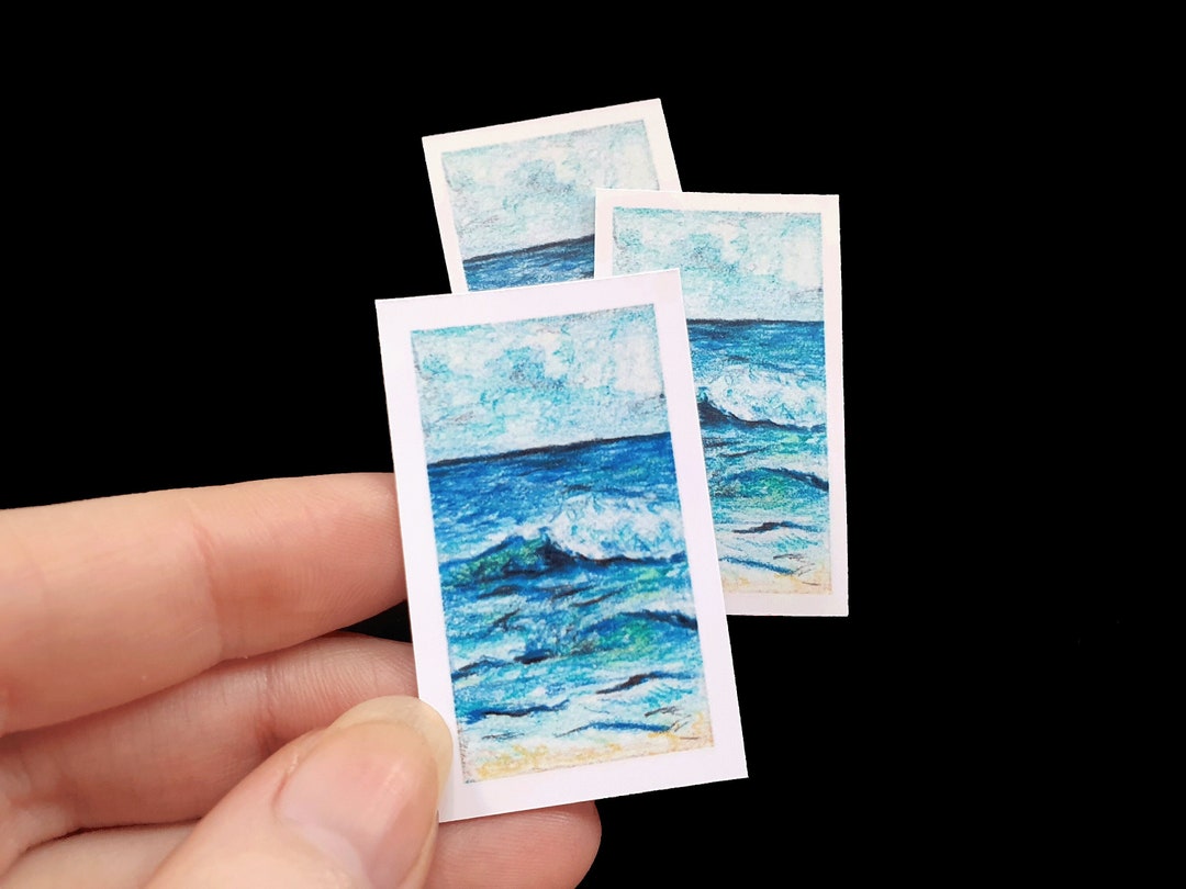Miniature Seaside Beach Art Tiny Coastal Decor for Dolls House ...