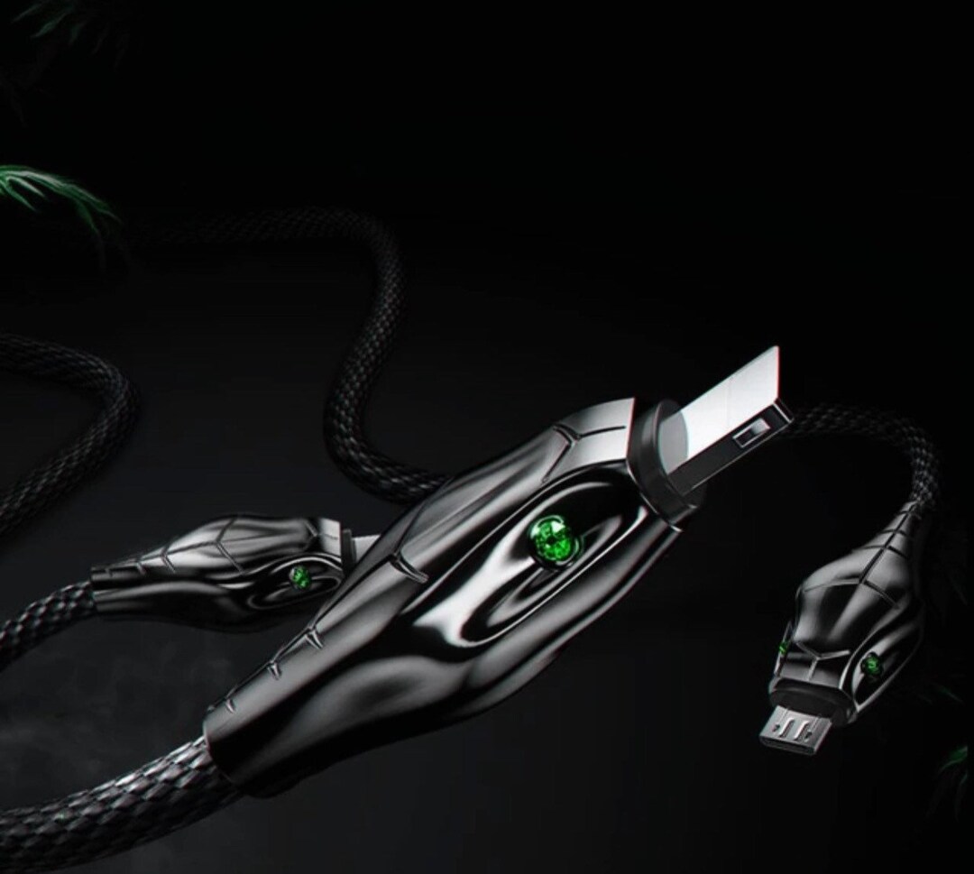 Cool Light up Snake Charger | Phone Charger | Glitter Charger | Gift ...