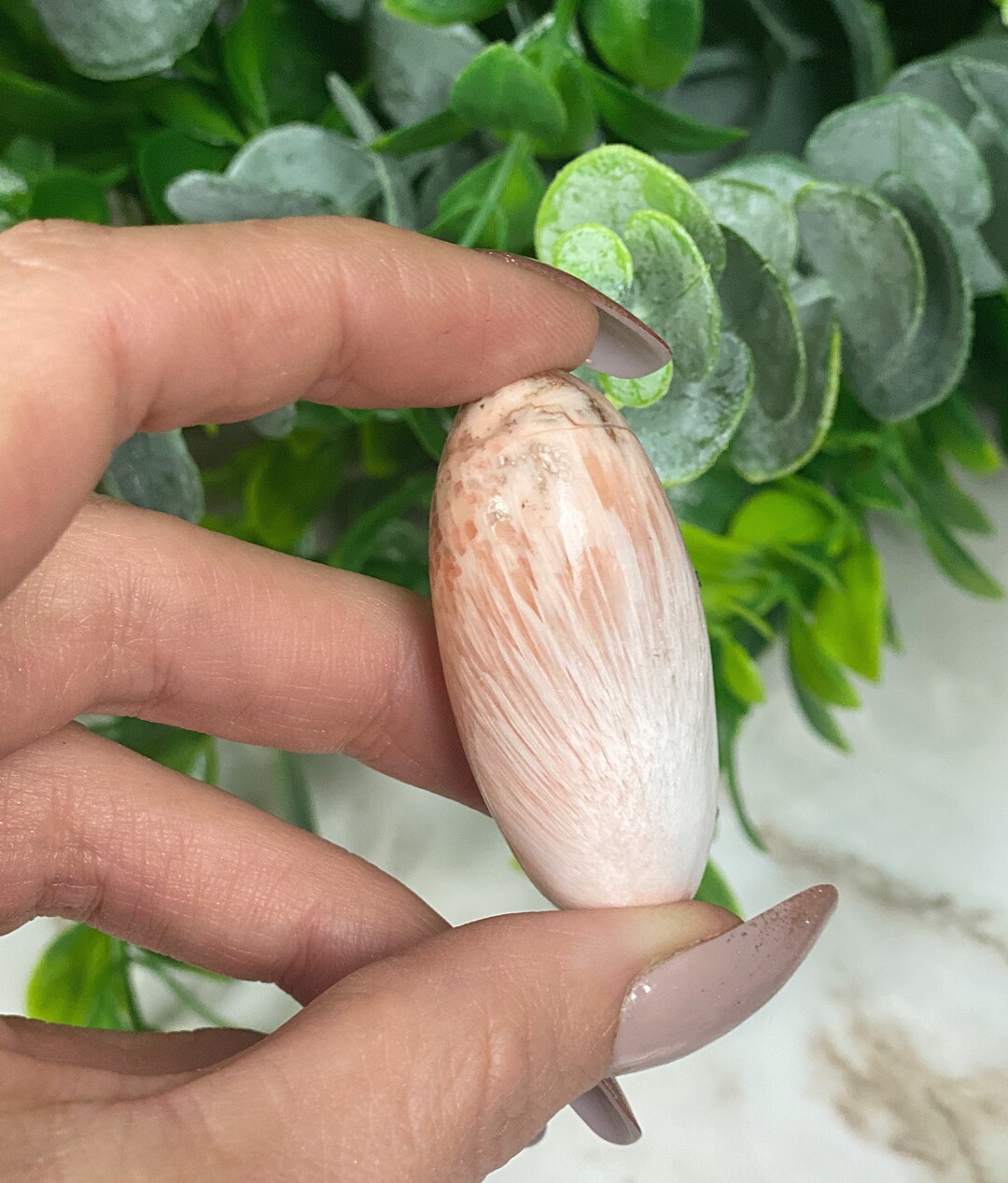 Pink/ Peach Scolecite Shiva Lingam 2 letting Go. Inner - Etsy