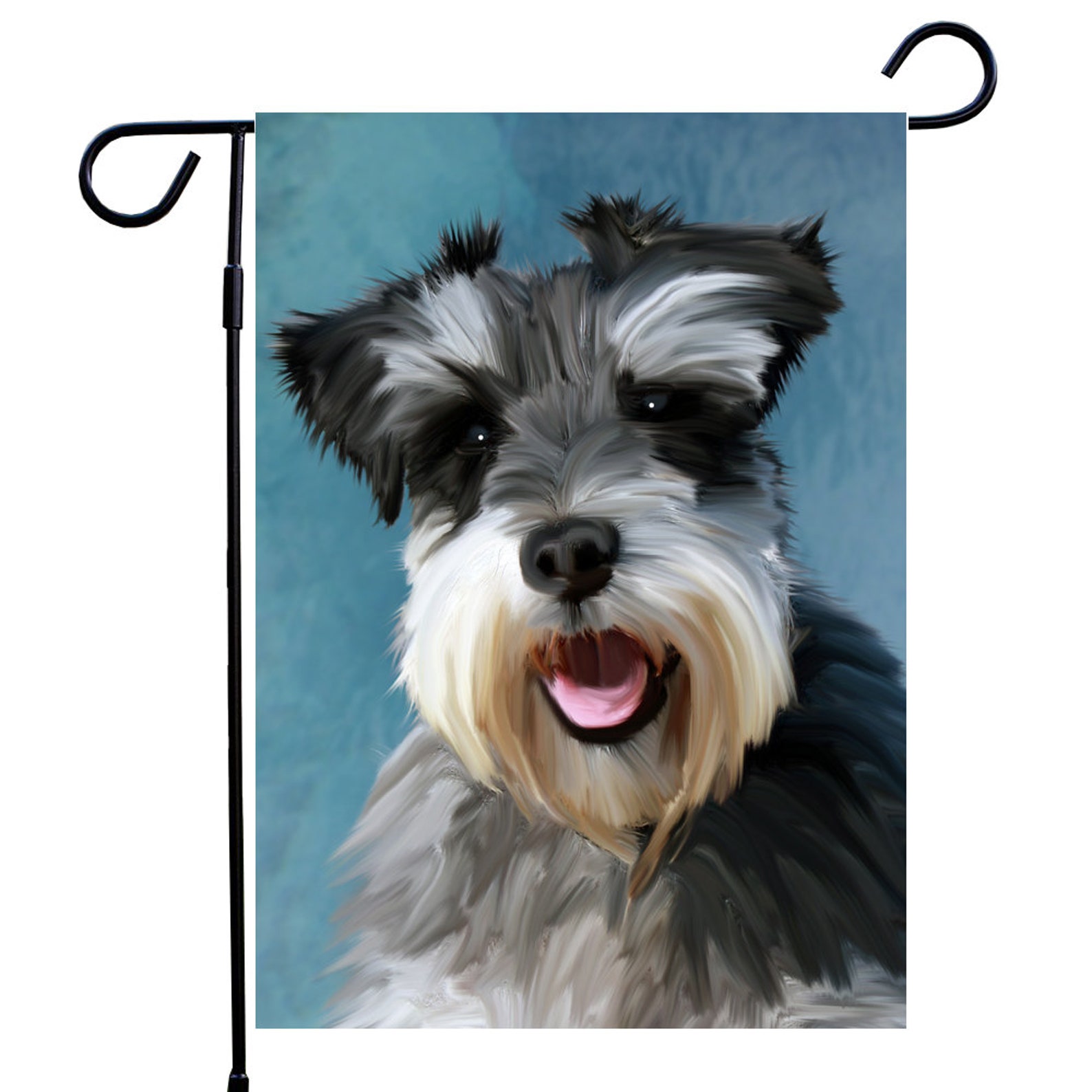 Miniature Schnauzer Garden Flag Schnauzer Gifts Schnauzer | Etsy