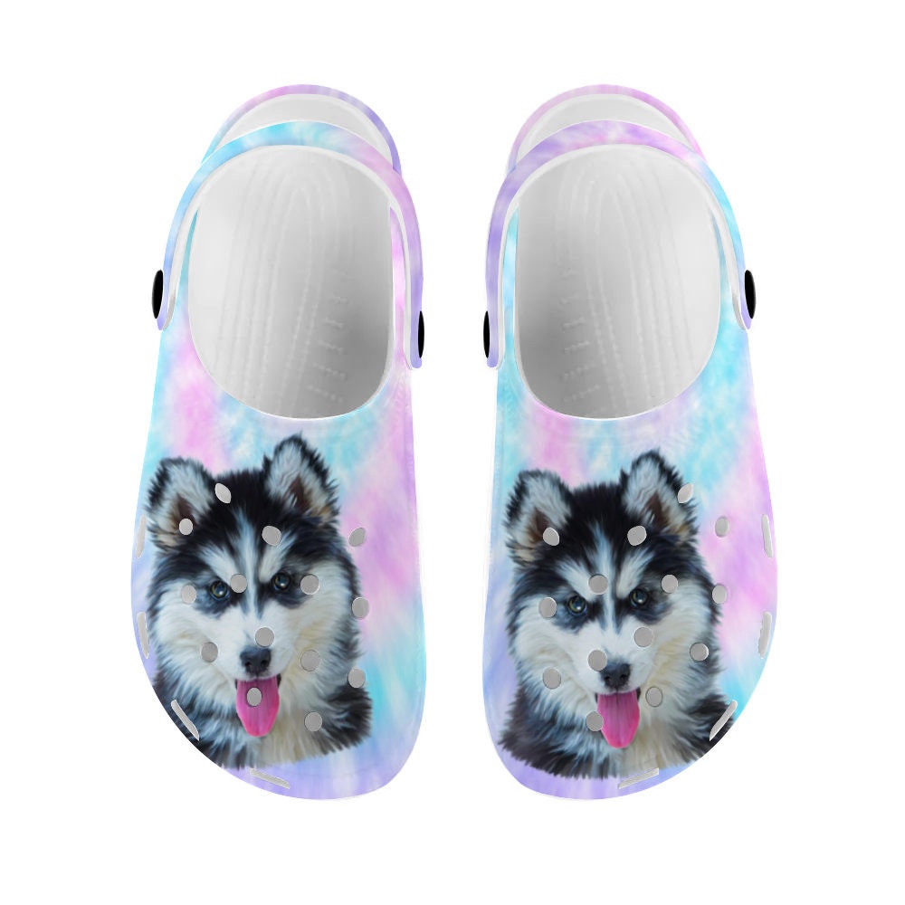 Custom Pet Photo Clogs Tie Dye Custom Clogs Unisex Clogs - Etsy