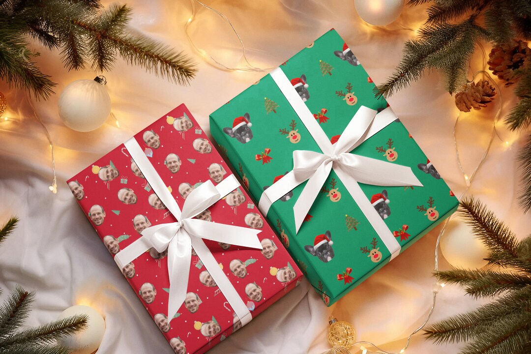 Personalized Christmas Wrapping Paper Personalized Wrapping - Etsy