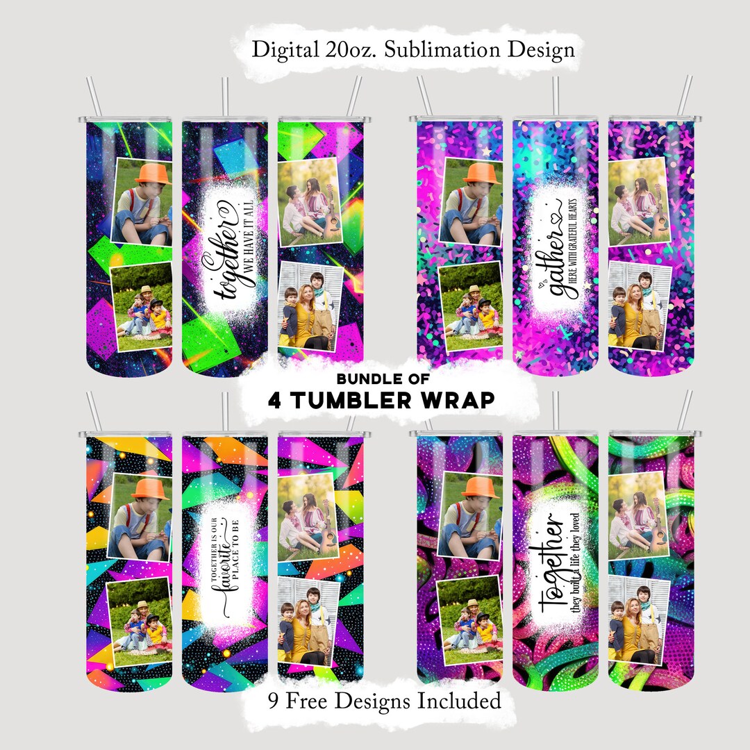 Picture Inserts Tumbler Wrap 20 Oz Skinny Tumbler Sublimation Design ...