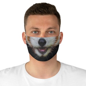 Red Panda Face Mask Panda Funny Face Mask Panda Photo Mouth | Etsy