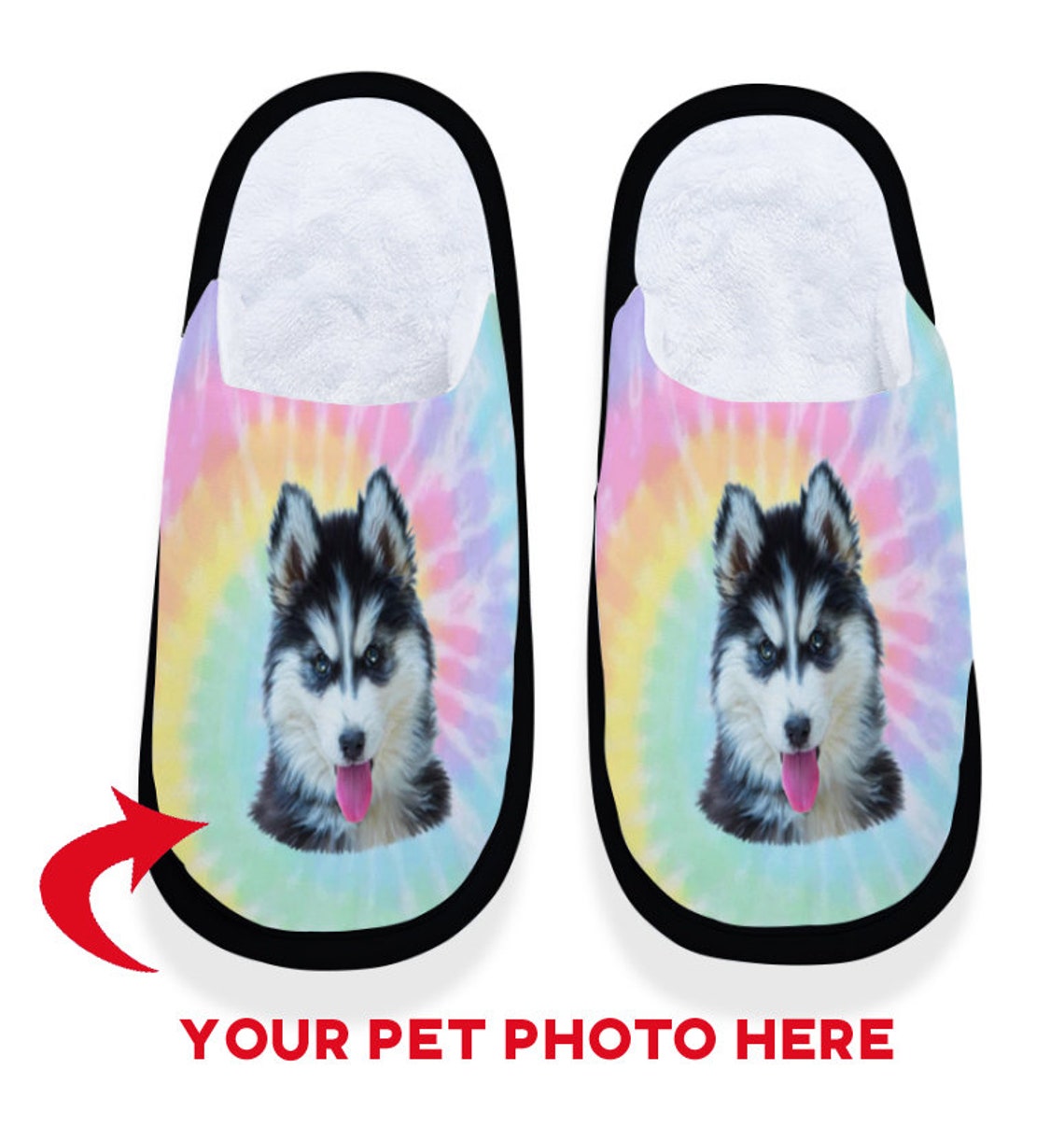 Custom Pet Slippers Dog Mom Christmas Gift Dog Photo - Etsy