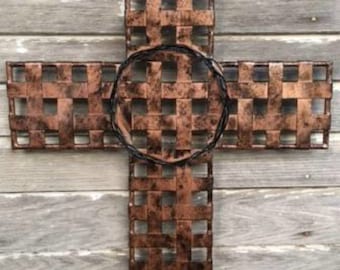 Metal cross wall art | Etsy