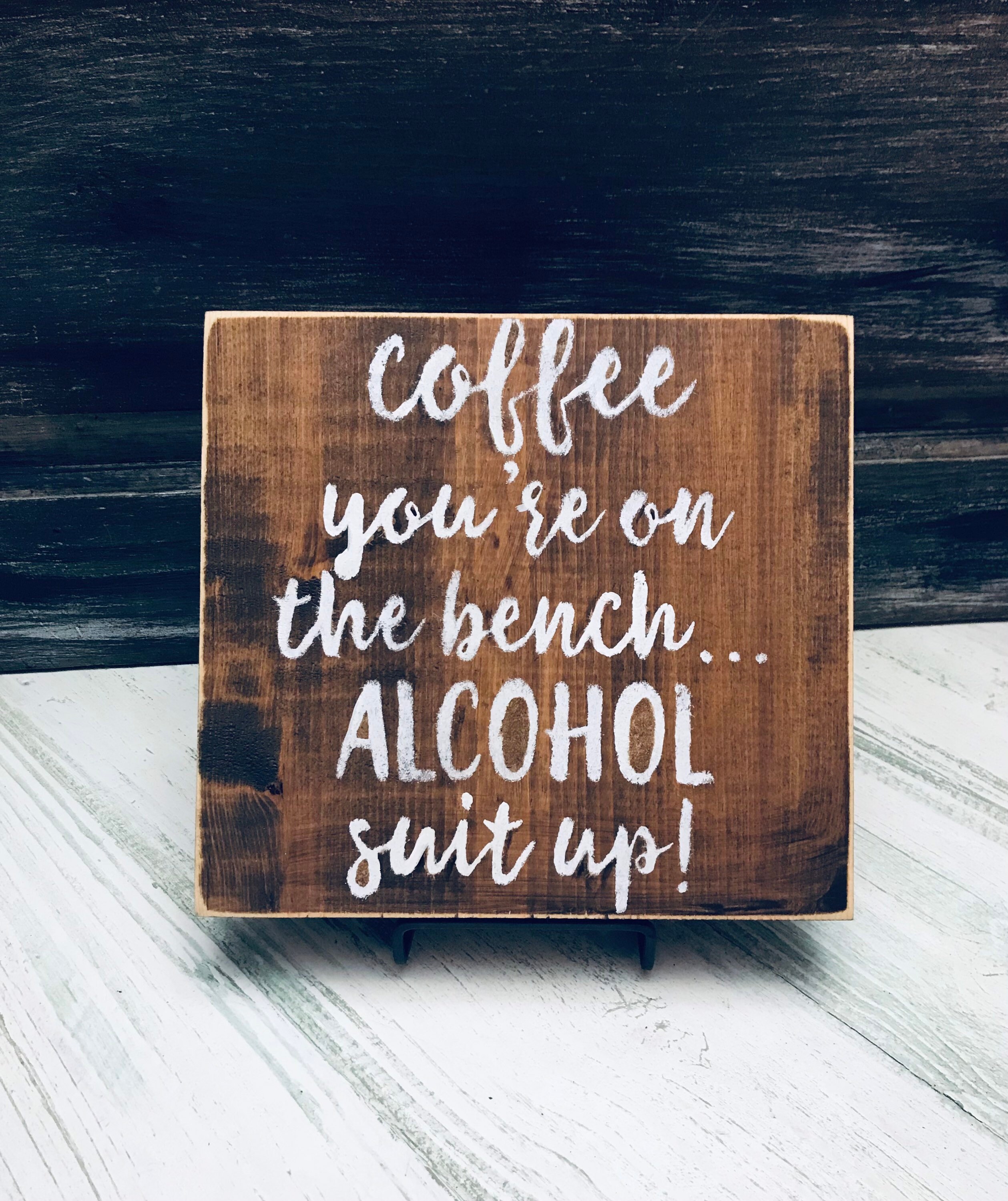 Coffee Youre on the Bench Alcohol Suit Up / Home Decor / - Etsy