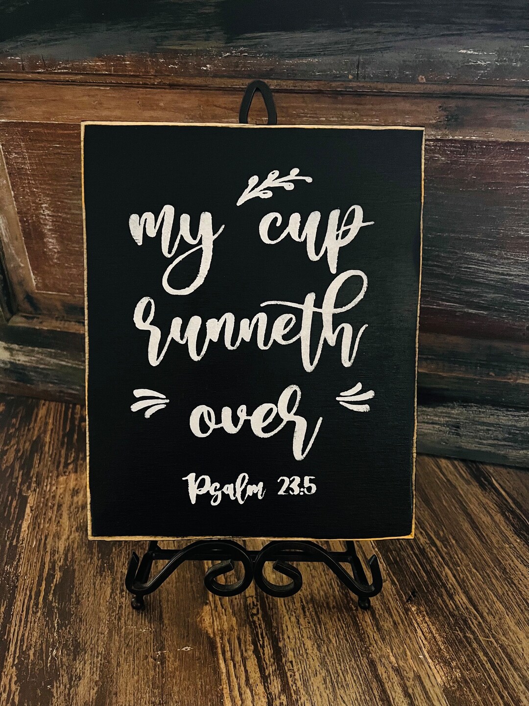 My Cup Runneth Over Rustic Wood Sign Variety of Sizes and Colors/signs ...