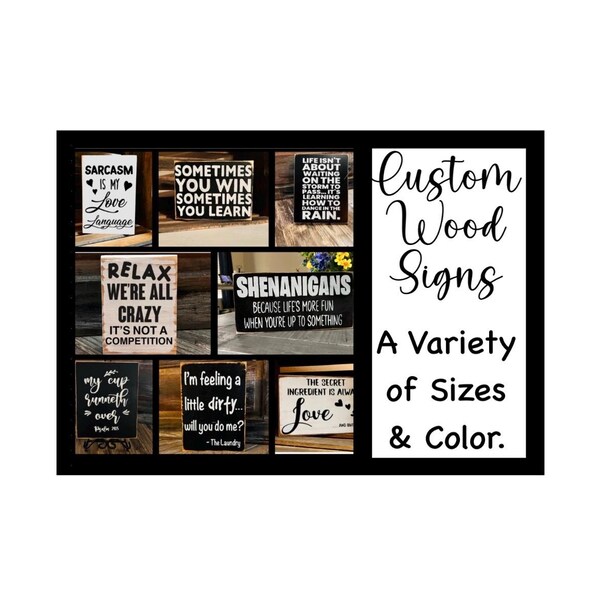 Custom Signs - Etsy