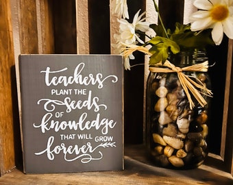 Teachers Plant the Seeds of Knowledge That Grow Forever - Etsy