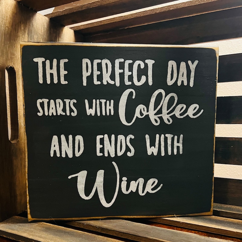 Wooden Wine Sign - Etsy